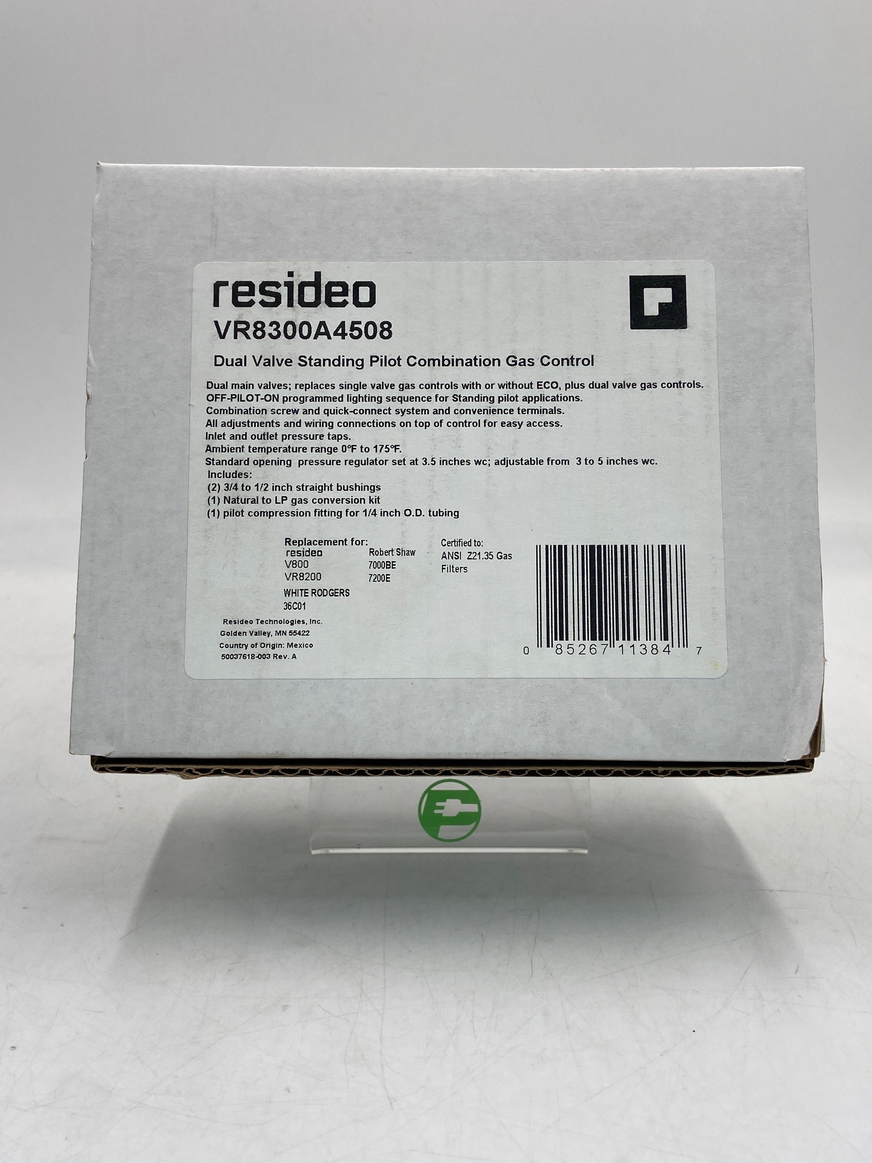 New Resideo Dual Valve Standing Pilot Combination Gas Control Gas Cont ...